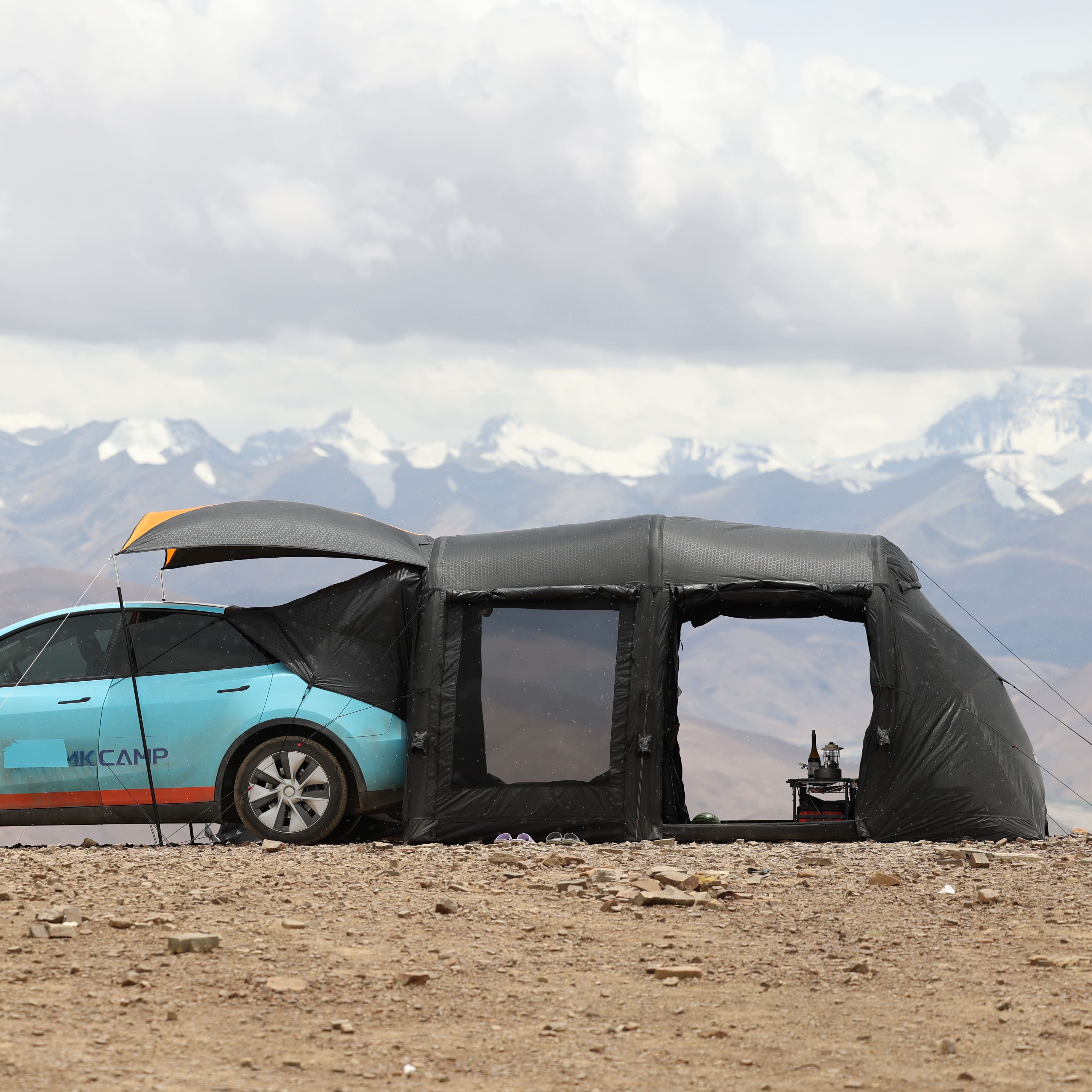 MKCAMP Black Oxford Two Rooms Electric Car Camping Tent – MKCAMP ...